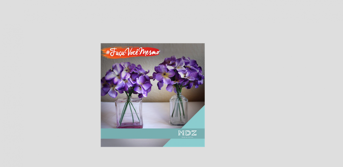 Frascos que viram vasos de flores - MDZ design